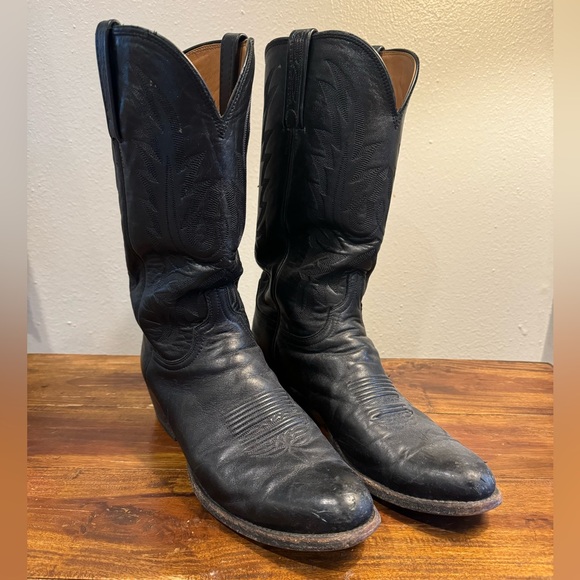 Lucchese | Shoes | Lucchese Carson Calf Skin Cowboy Boot Sz 1d | Poshmark